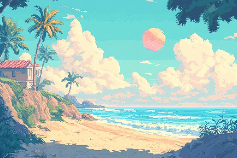 Pixel Art Ocean Images | Free Photos, PNG Stickers, Wallpapers ...