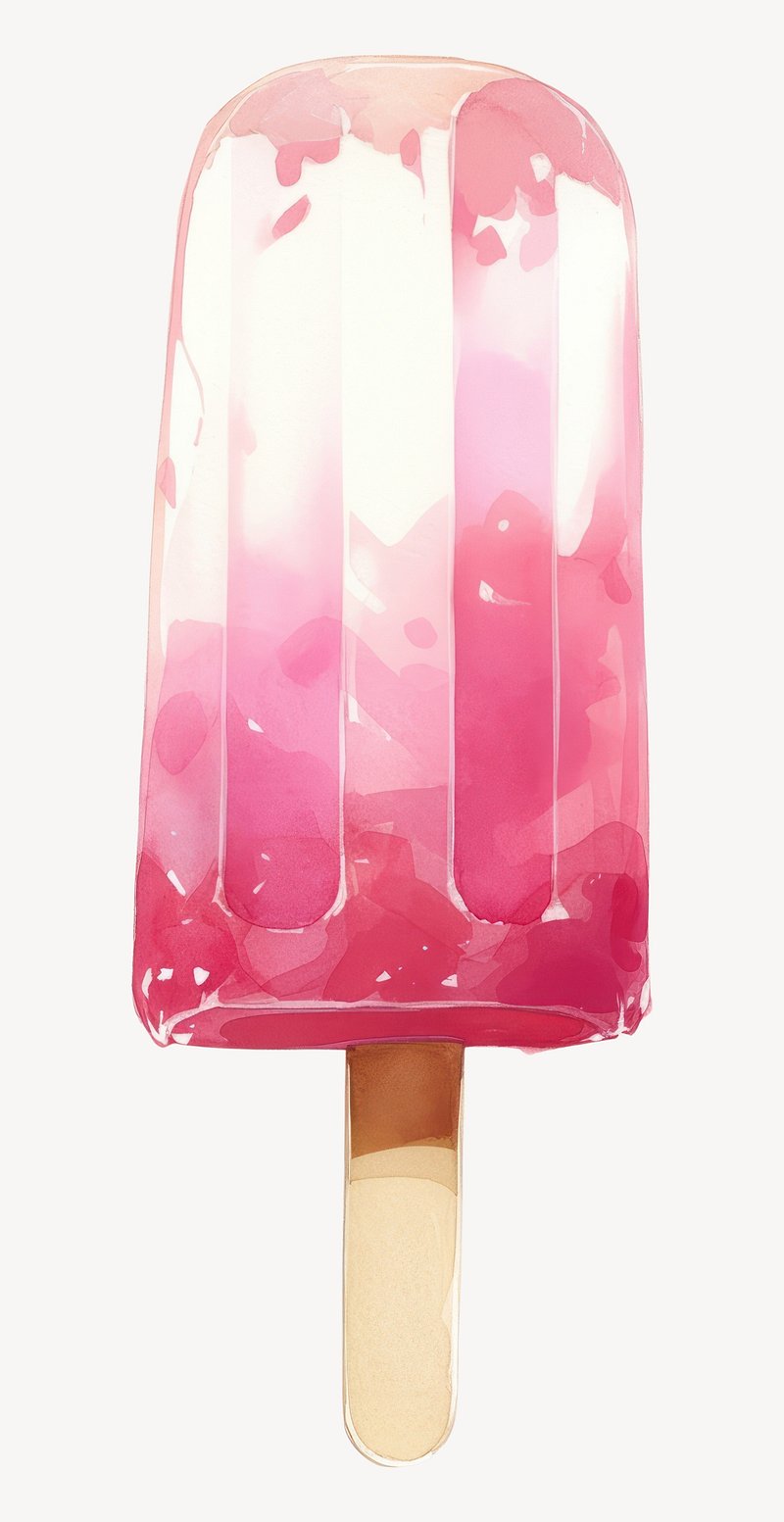 Popsicle illustration watercolor dessert vector | Free Vector ...
