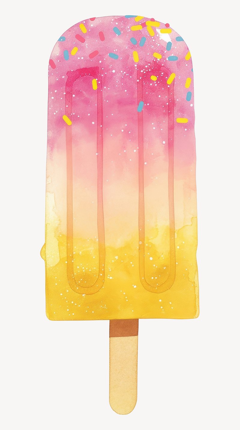 Popsicle illustration watercolor dessert vector | Free Vector ...