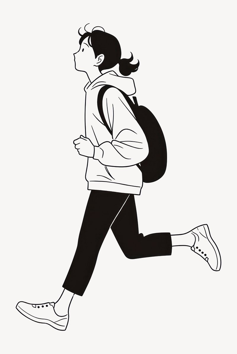 Running full body illustration cartoon | Free Vector - rawpixel