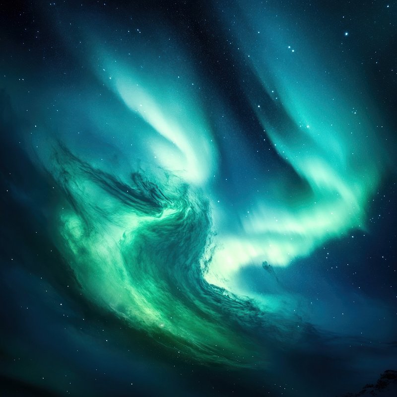 PNG Aurora borealis gradient night | Free PNG - rawpixel