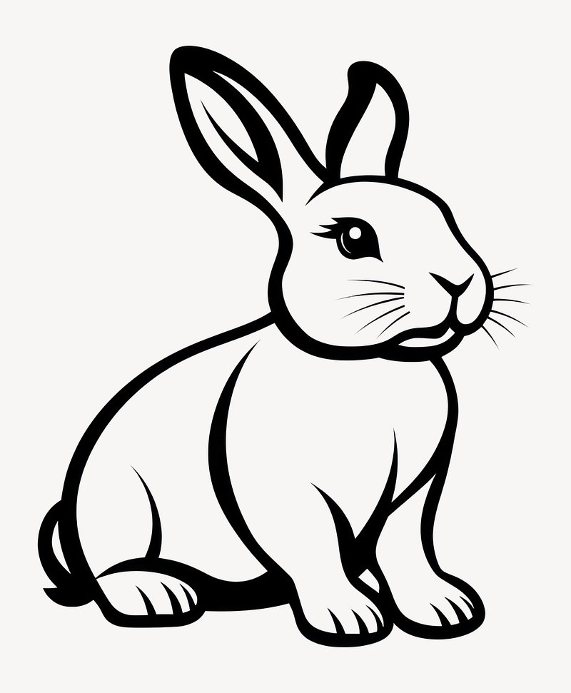 Rabbit Stencil Images | Free Photos, PNG Stickers, Wallpapers ...