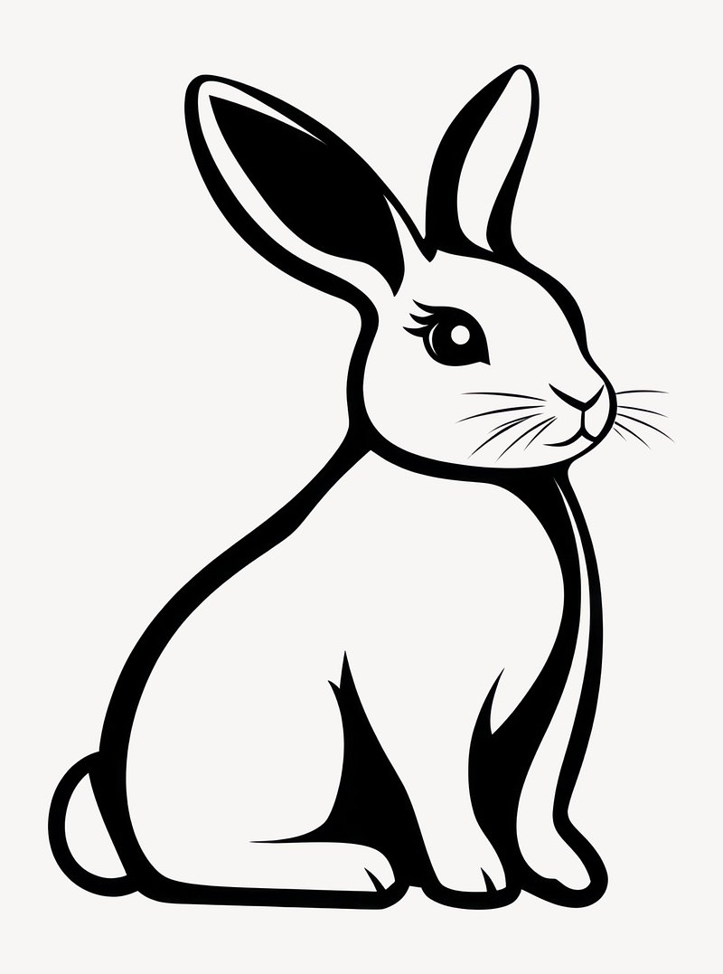 Rabbit Stencil Images | Free Photos, PNG Stickers, Wallpapers ...