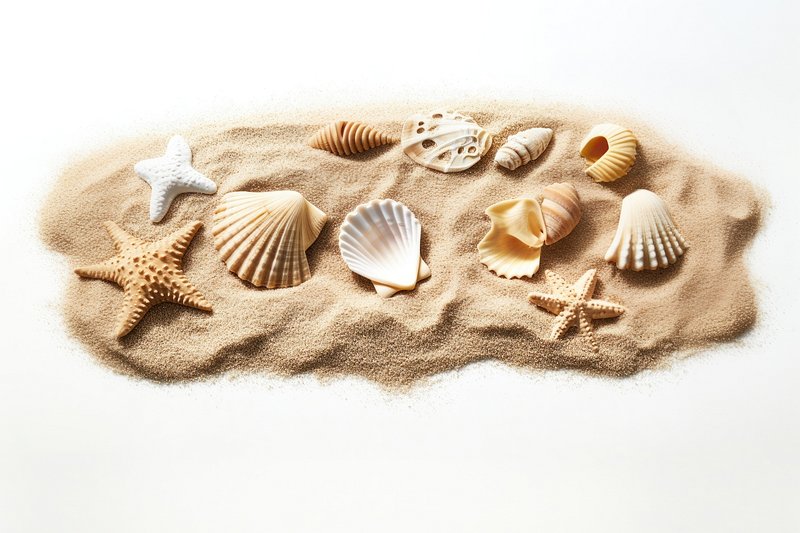 Colorful seashells on sand | Free Photo - rawpixel
