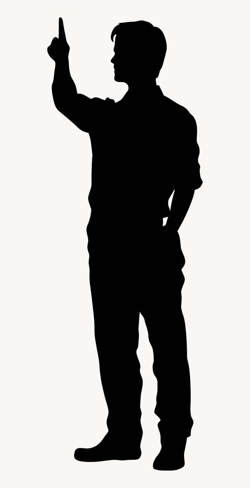 Man pointing finger silhouette illustration | Free Vector - rawpixel