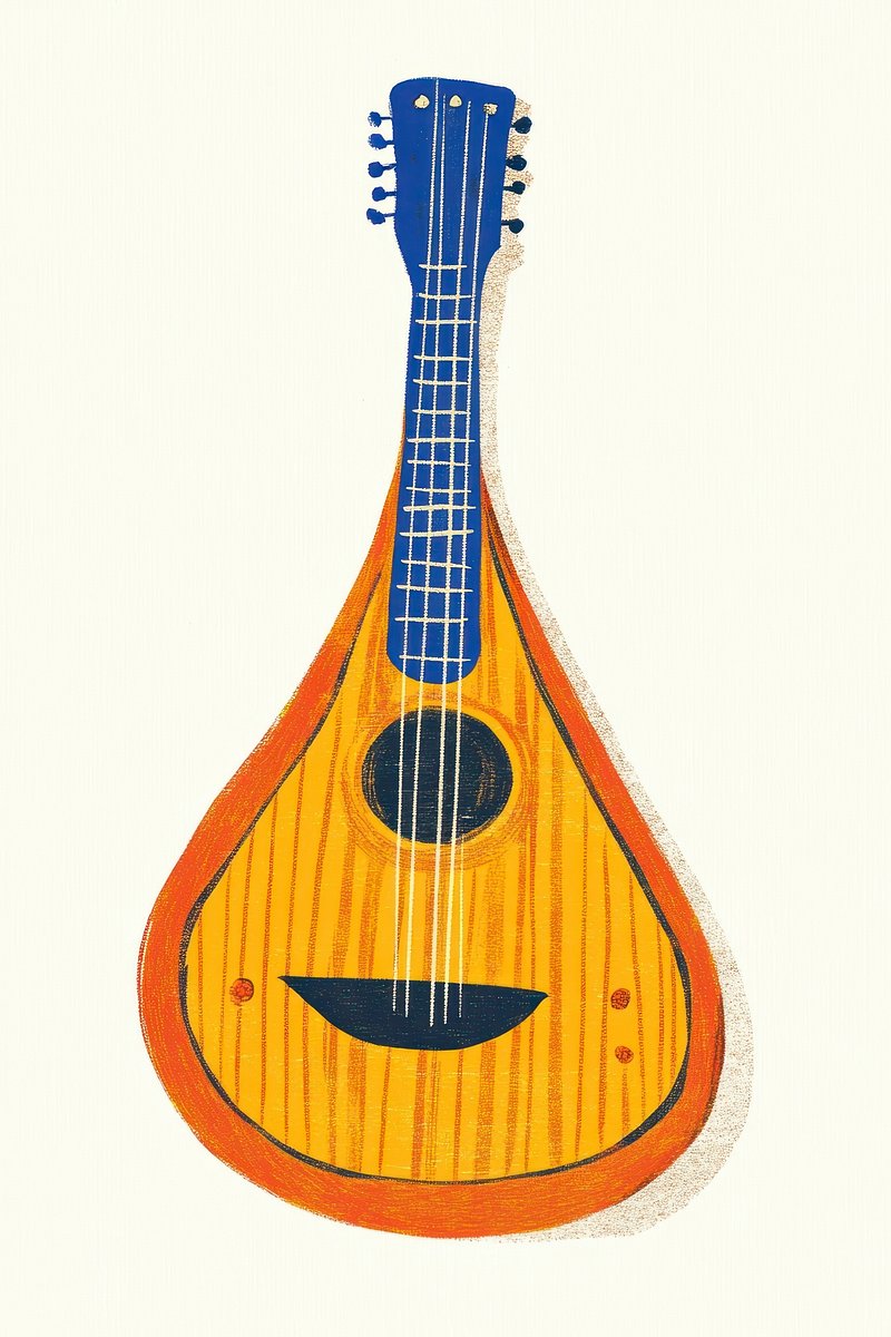 PNG Blue coquette guitar illustration | Free PNG - rawpixel