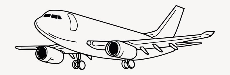 Plane aircraft airplane drawing vector | Free Vector - rawpixel