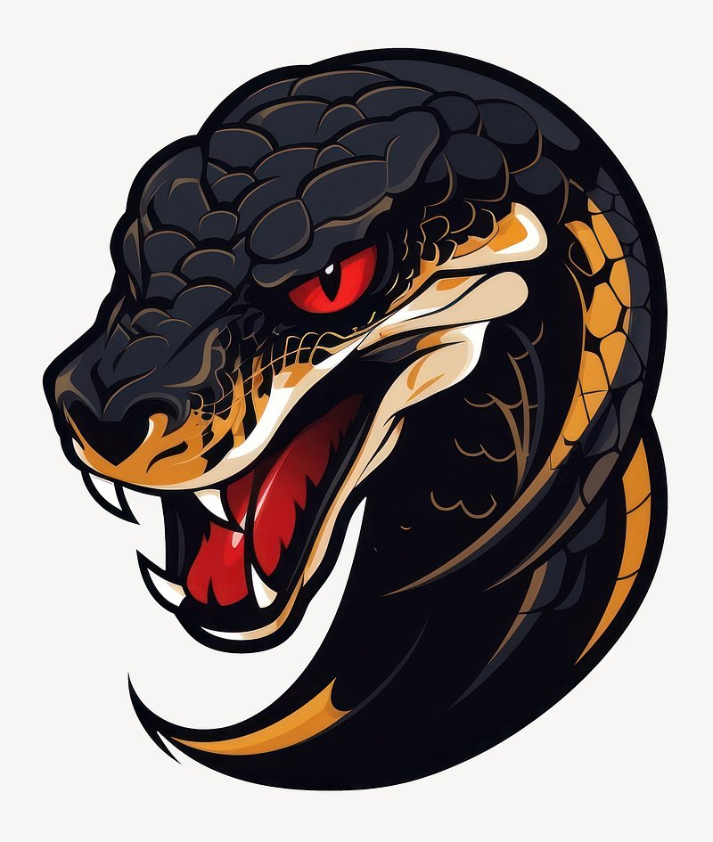 Cobra face retro logo illustration | Free Vector - rawpixel