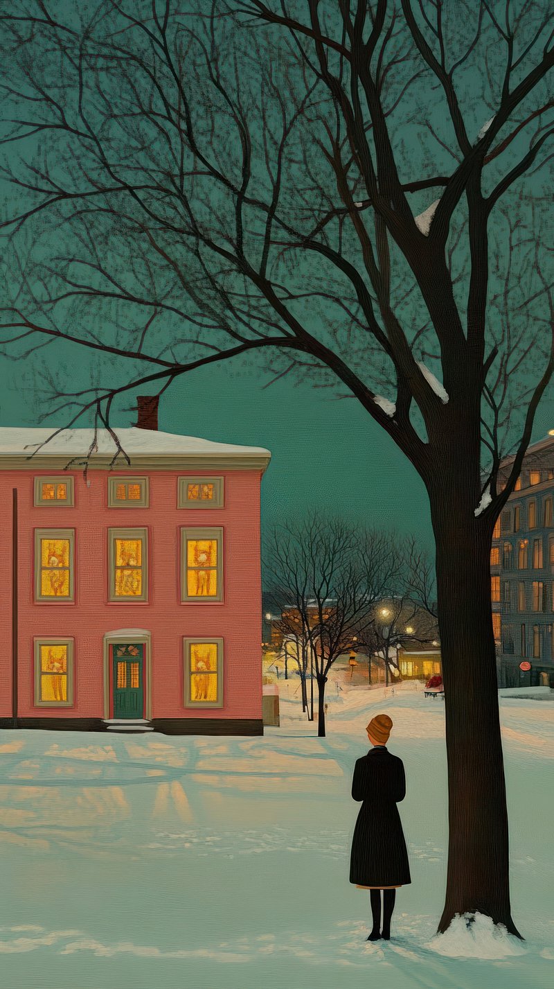 Winter+evening+art Wallpaper Images | Free Photos, PNG Stickers ...