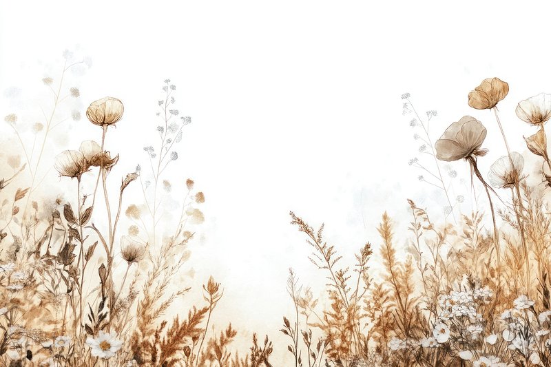 PNG Dried flower border flowers | Free PNG - rawpixel