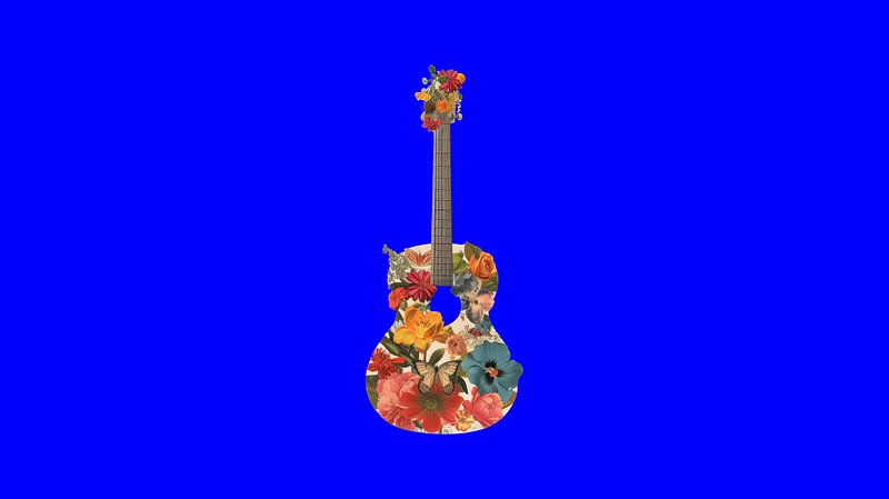 PNG Blue coquette guitar illustration | Free PNG - rawpixel