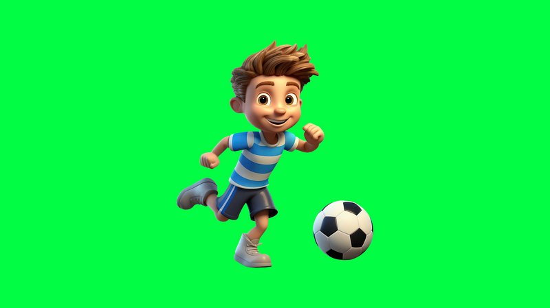PNG Boy playing football illustration | Premium PNG - rawpixel