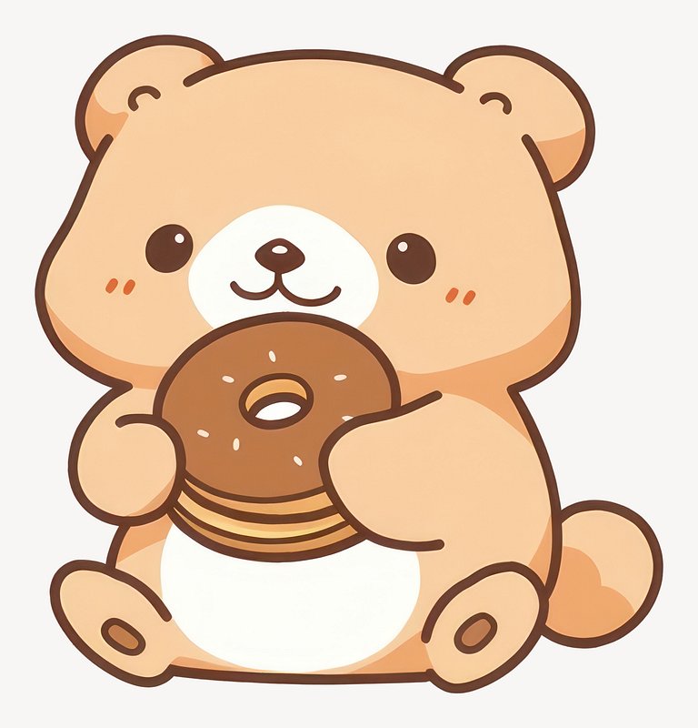 Cute Bear Holding A Cookie Images | Free Photos, PNG Stickers ...