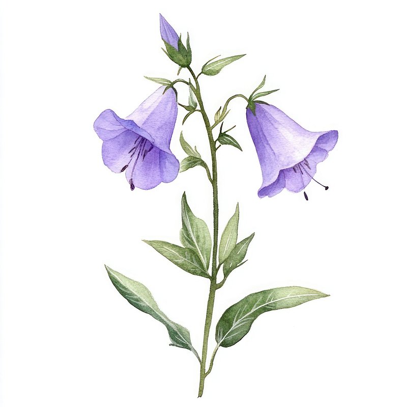 PNG Bellflower wildflower clip art | Free PNG - rawpixel