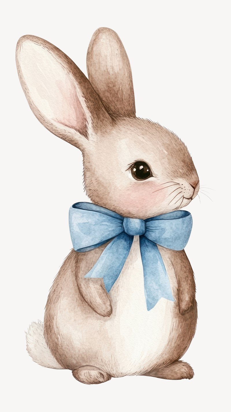 PNG Cute brown bunny illustration | Free PNG - rawpixel