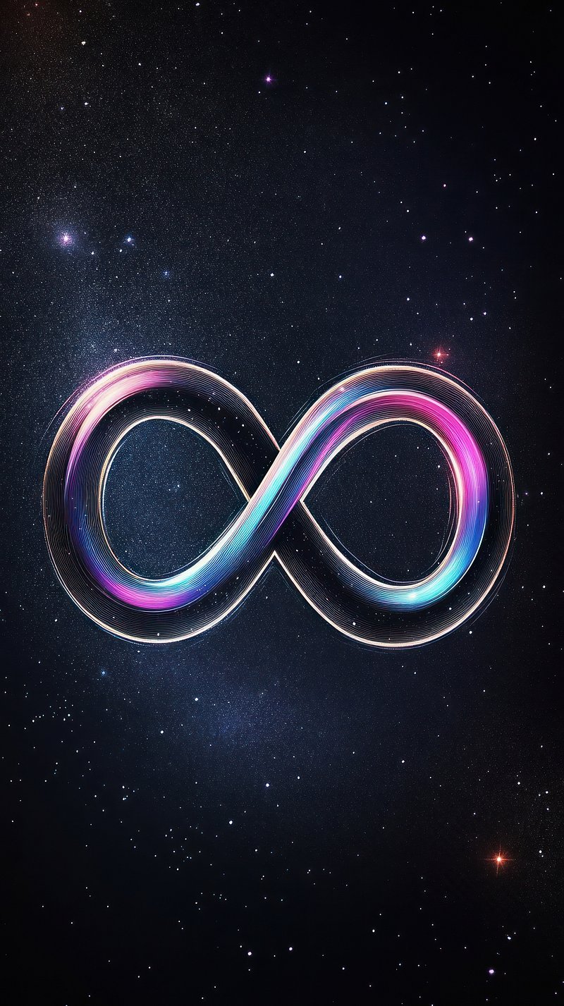 Thin infinity symbol background universe | Free Photo Illustration ...