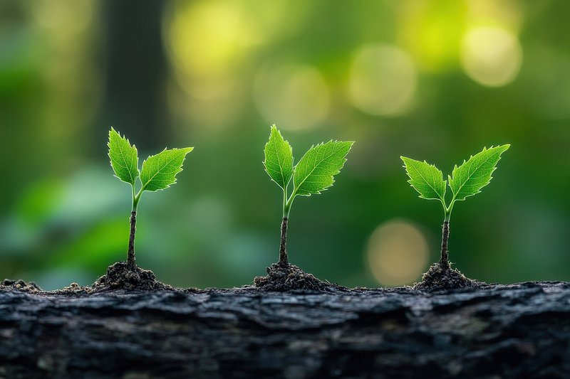 Tree Growth Three Steps nature | Free Photo - rawpixel