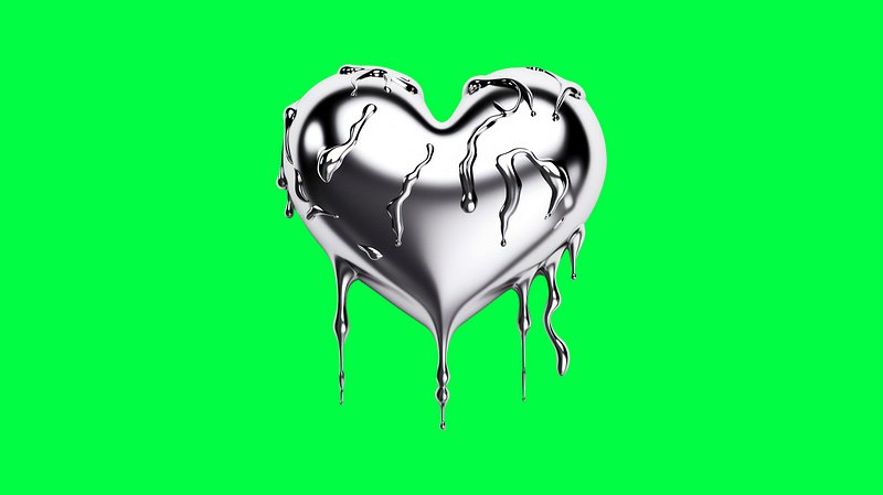 PNG Metallic heart dripping paint | Free PNG - rawpixel