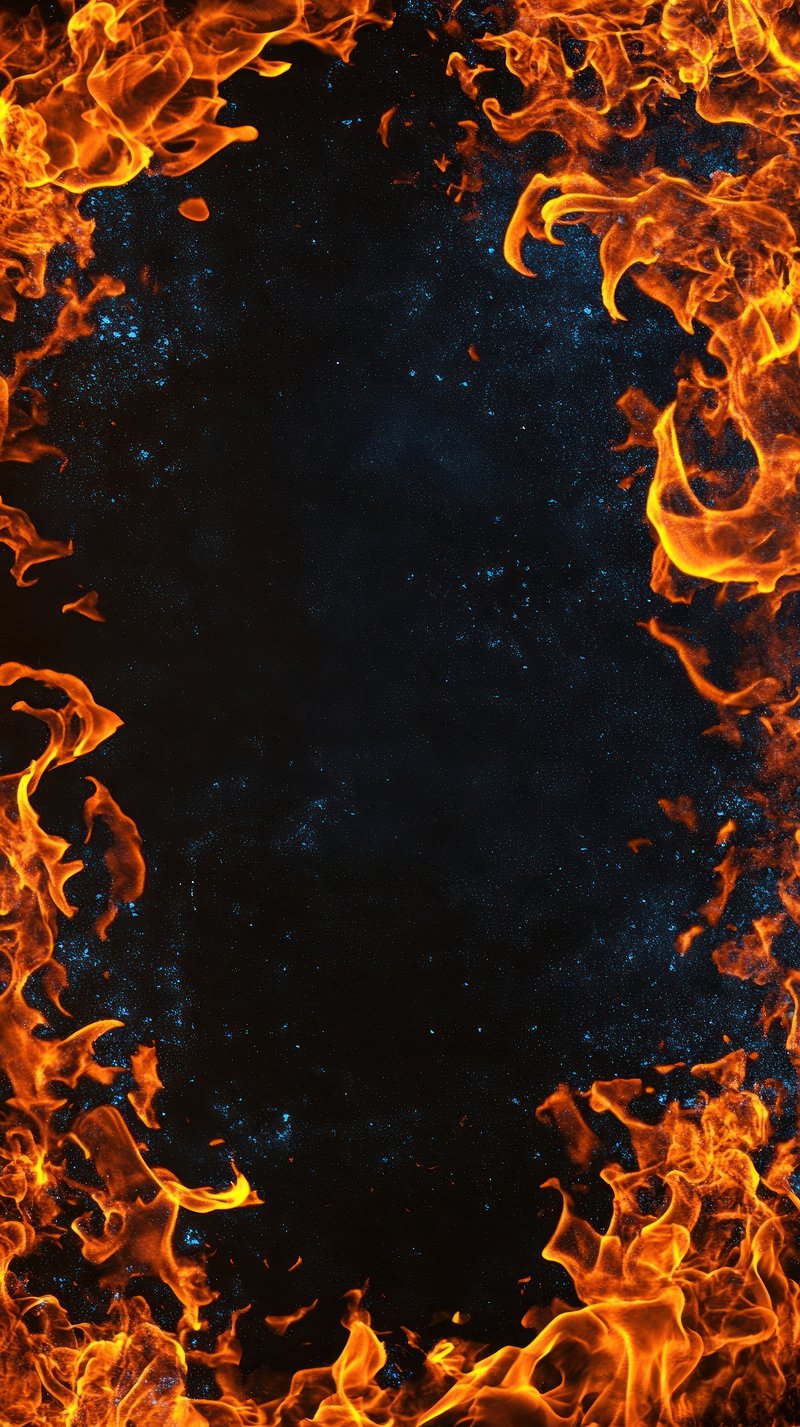 Blue Fire Border PNG Images | Free Photos, PNG Stickers, Wallpapers ...