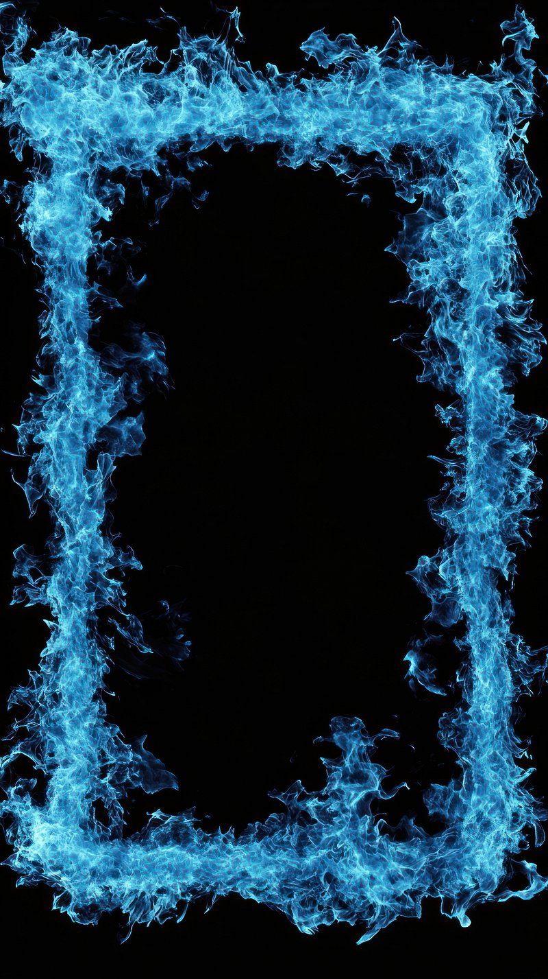 Blue Fire Border PNG Images | Free Photos, PNG Stickers, Wallpapers ...