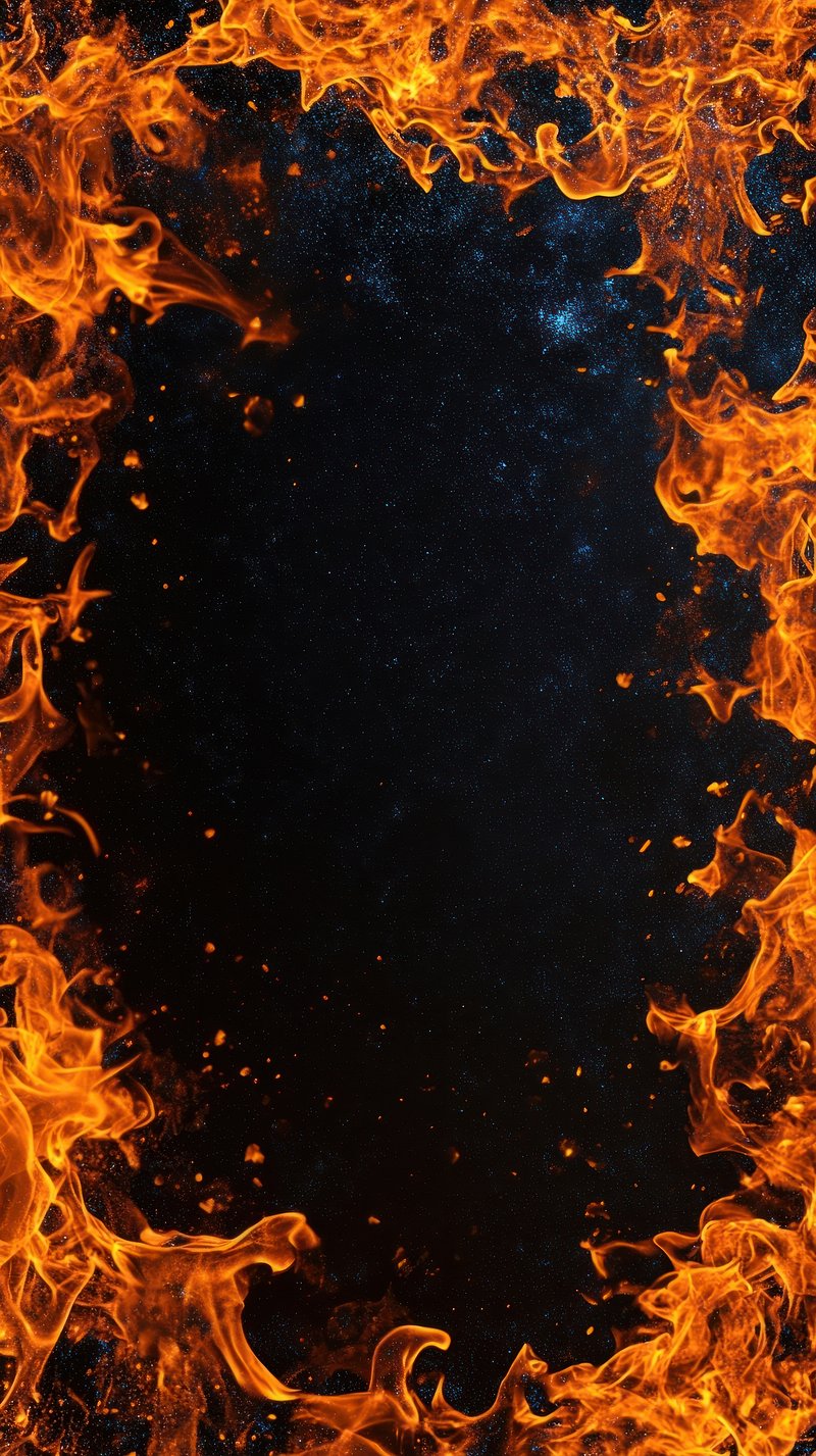 Blue Fire Border PNG Images | Free Photos, PNG Stickers, Wallpapers ...