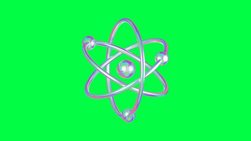 PNG 3D holographic atom, element | Premium PNG - rawpixel