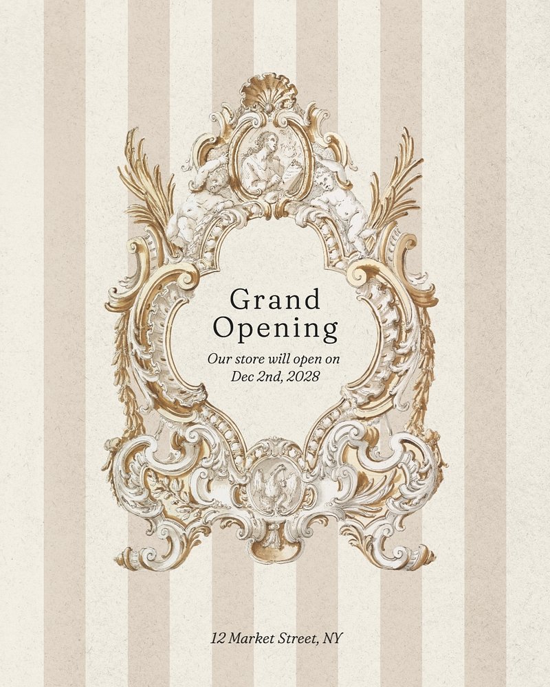 Opening soon poster template | Free Photo - rawpixel