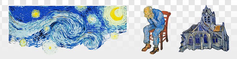 Van Gogh elements. Collage Van | Premium Vector - rawpixel