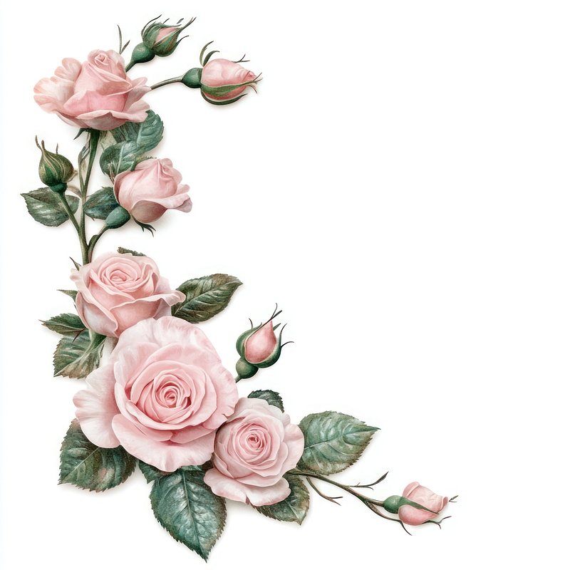 PNG Rose vine corner roses | Free PNG - rawpixel