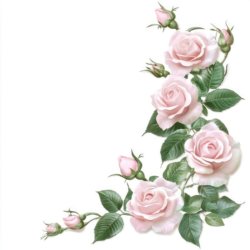 PNG Rose vine corner roses | Free PNG - rawpixel