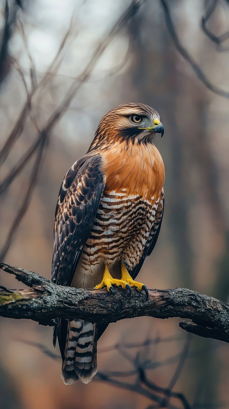 Red-shouldered hawk photography background wildlife. | Free Photo ...