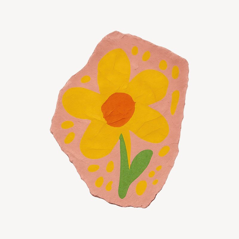 PNG Colorful abstract flower design | Free PNG - rawpixel