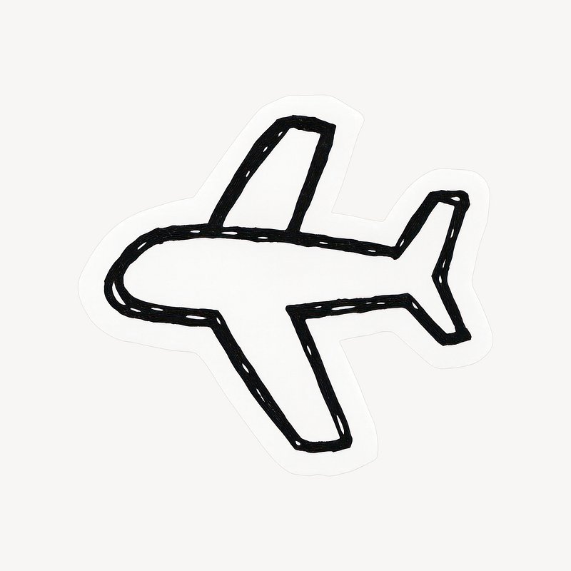 Airplane Line Drawing Plane Images | Free Photos, PNG Stickers ...