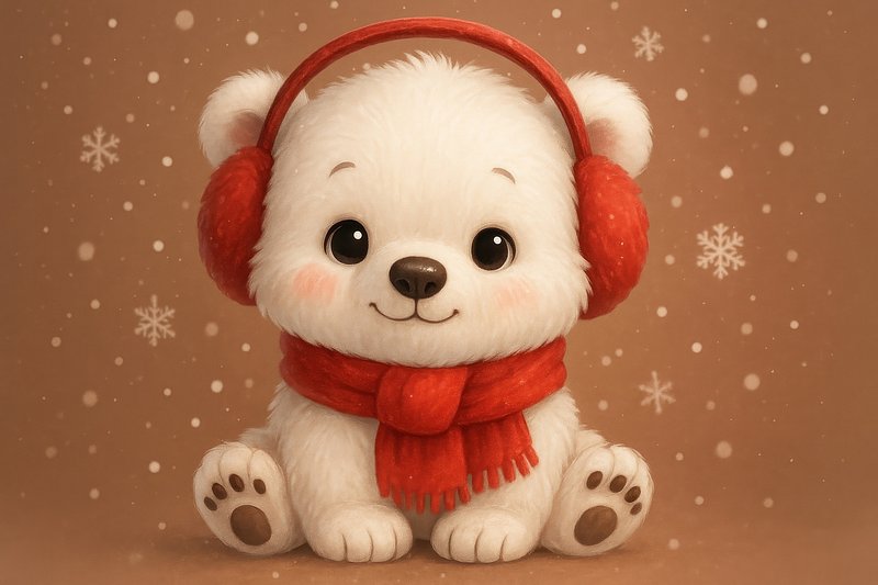 Bear Wallpapers Christmas Cute Background Cartoon Images | Free Photos ...