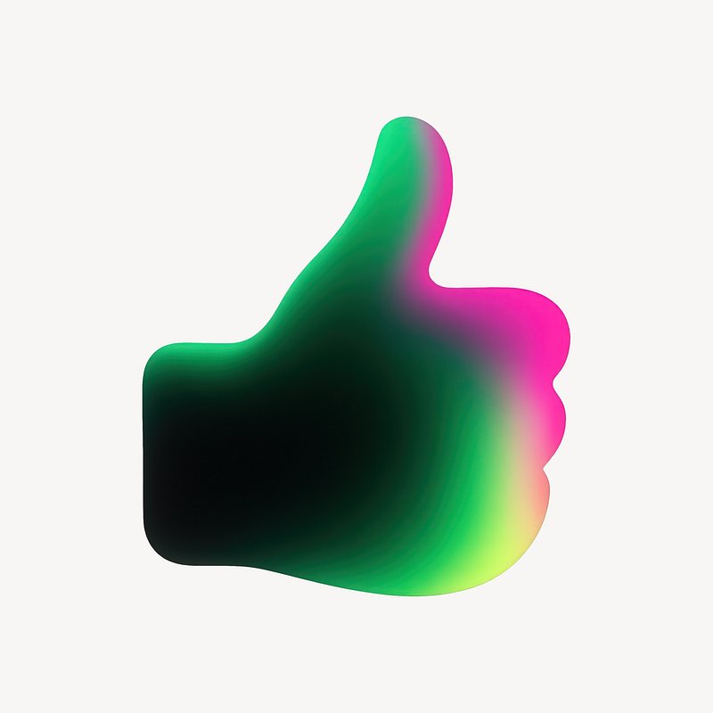 Thumbs Up Neon Black Images | Free Photos, PNG Stickers, Wallpapers ...