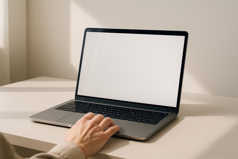 Type On Laptop Mockup Light Images | Free Photos, PNG Stickers ...