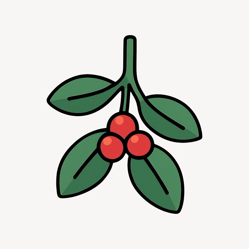 Mistletoe Cartoon Images | Free Photos, PNG Stickers, Wallpapers ...