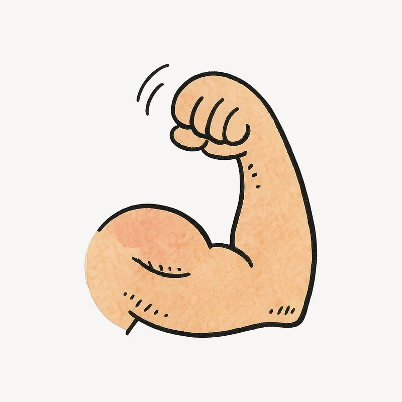 PNG Cartoon flexed muscular arm | Free PNG - rawpixel