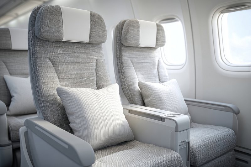 Airplane White Background Interior Details Images | Free Photos, PNG ...