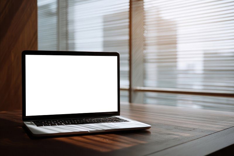 Laptop Screen Mockup Computer Realistic Background Images | Free Photos ...