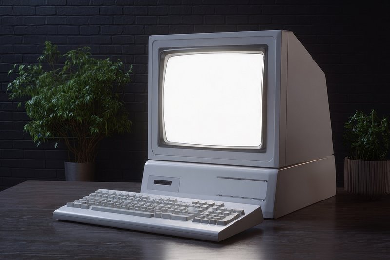 Old Computer Monitor Retro Mockup Images | Free Photos, PNG Stickers ...