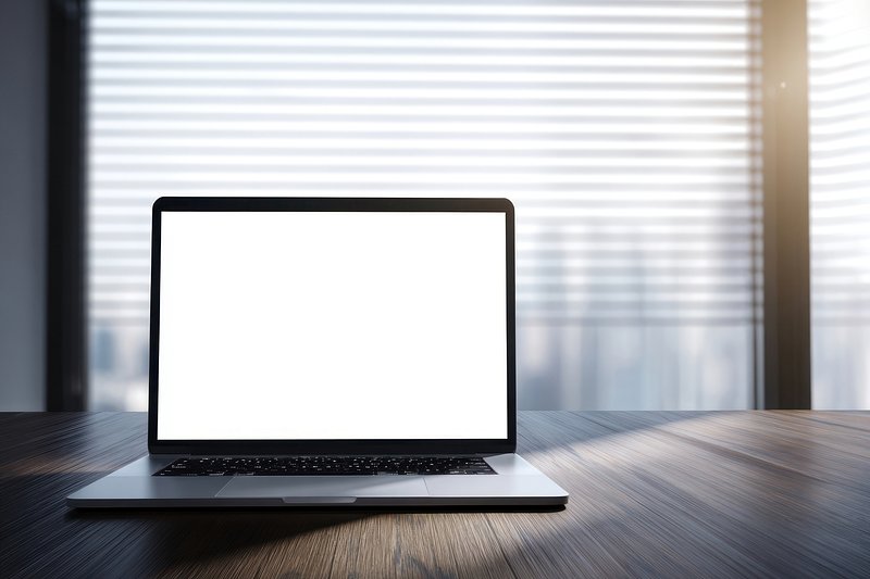 Laptop Screen Mockup Computer Realistic Background Images | Free Photos ...