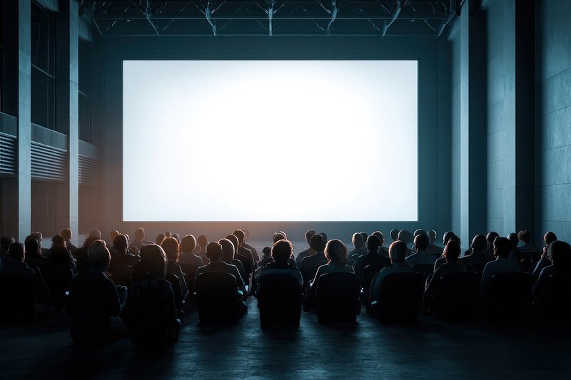 Cinema Screen White Mockup Images | Free Photos, PNG Stickers ...