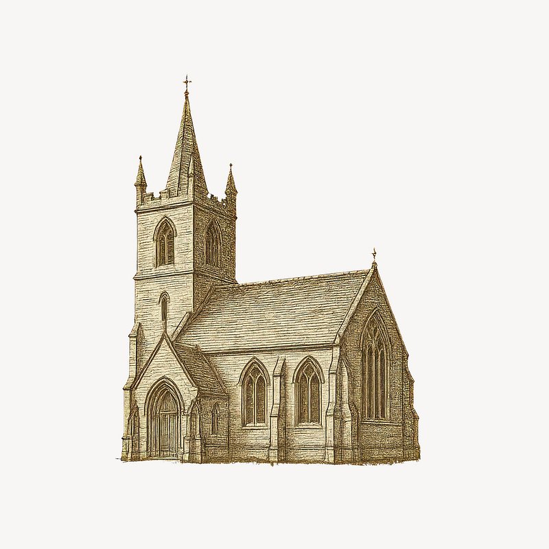 Engraving Church Building Drawing Images | Free Photos, PNG Stickers ...
