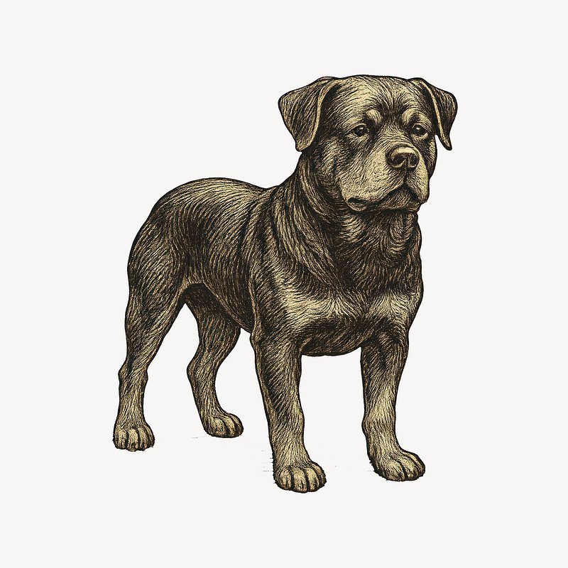Rottweiler+drawing Pet Images | Free Photos, PNG Stickers, Wallpapers ...