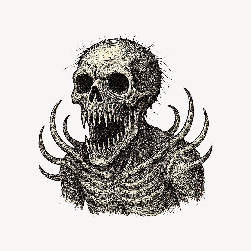 Scary Monster PNG Vintage Images | Free Photos, PNG Stickers ...