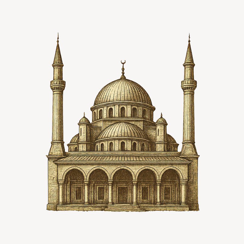 Vintage Mosque Sketch Background Images | Free Photos, PNG Stickers ...