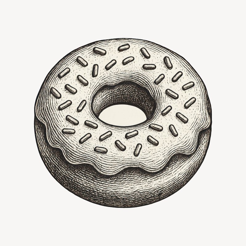 Donut+drawing PNG Background Images | Free Photos, PNG Stickers ...