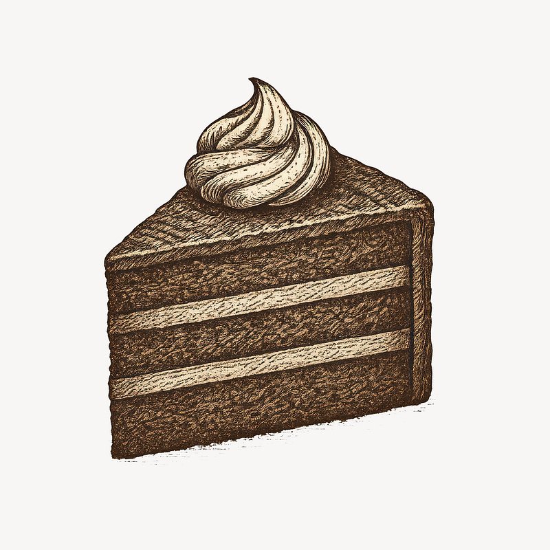 Cake Slice Chocolate Art Aesthetic Images | Free Photos, PNG Stickers ...