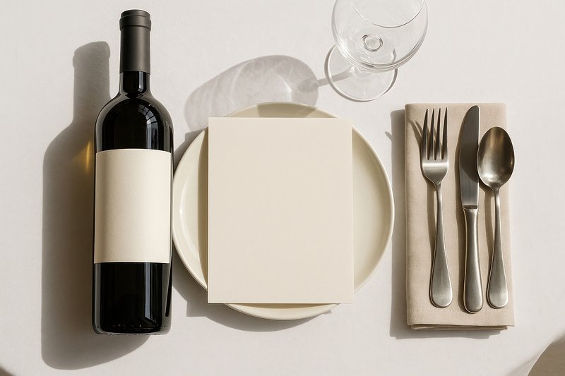 Dining Fork Mockup Setting Logo Images | Free Photos, PNG Stickers ...